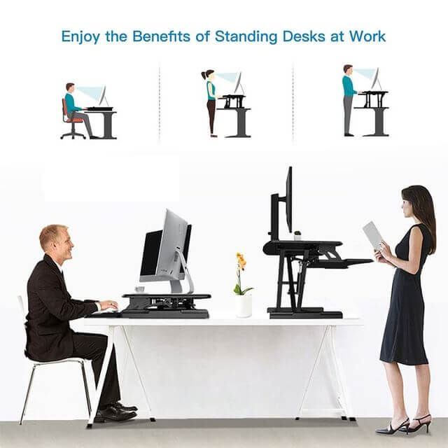 Top 5 Best Standing Desk Converters for small spaces - Homienjoy